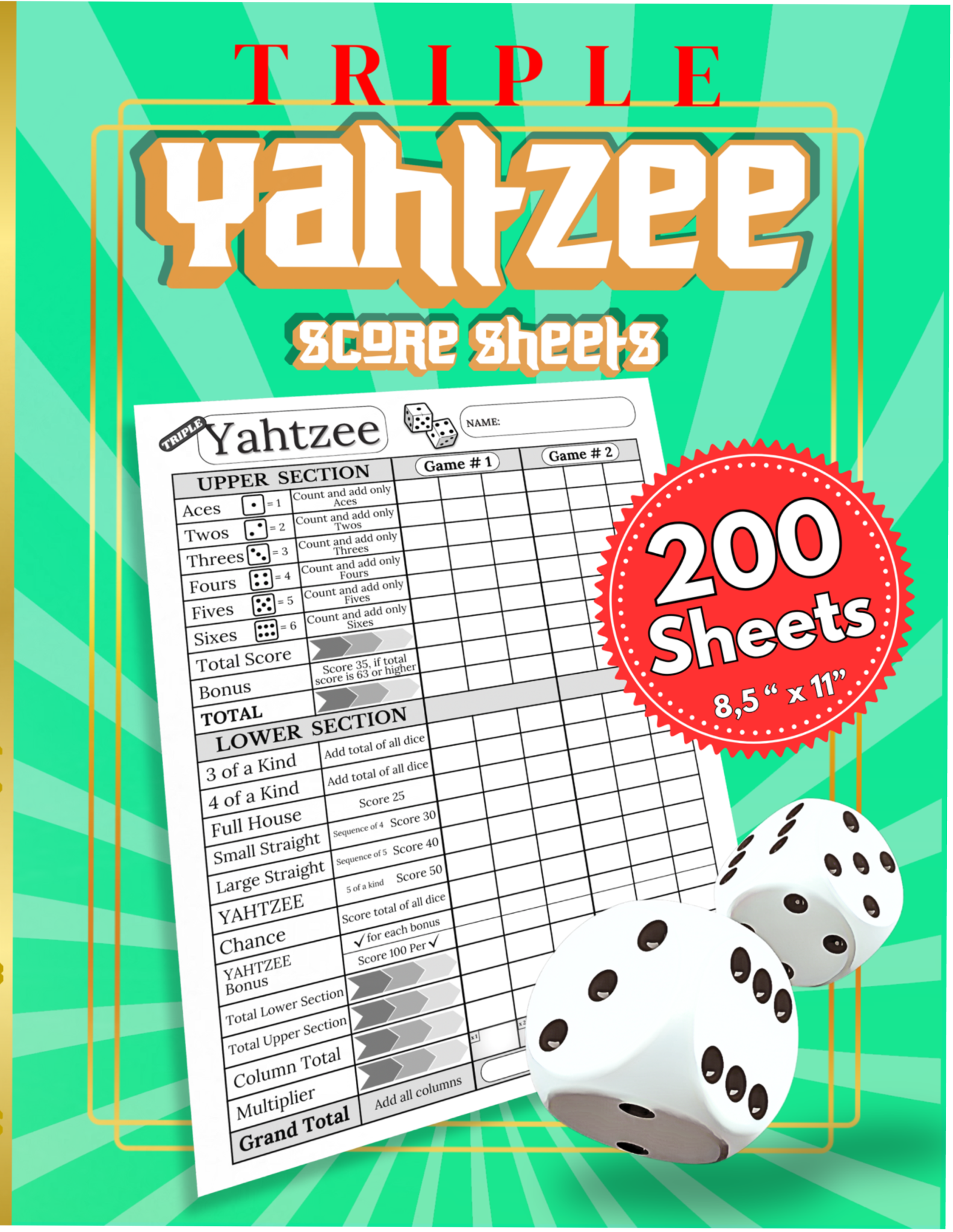 🎲 Triple Yahtzee - The Dice Den